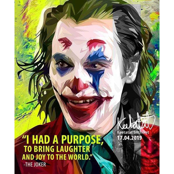 The Joker DC Comics Purpose Pop Art Poster Wall Decoration Drawing